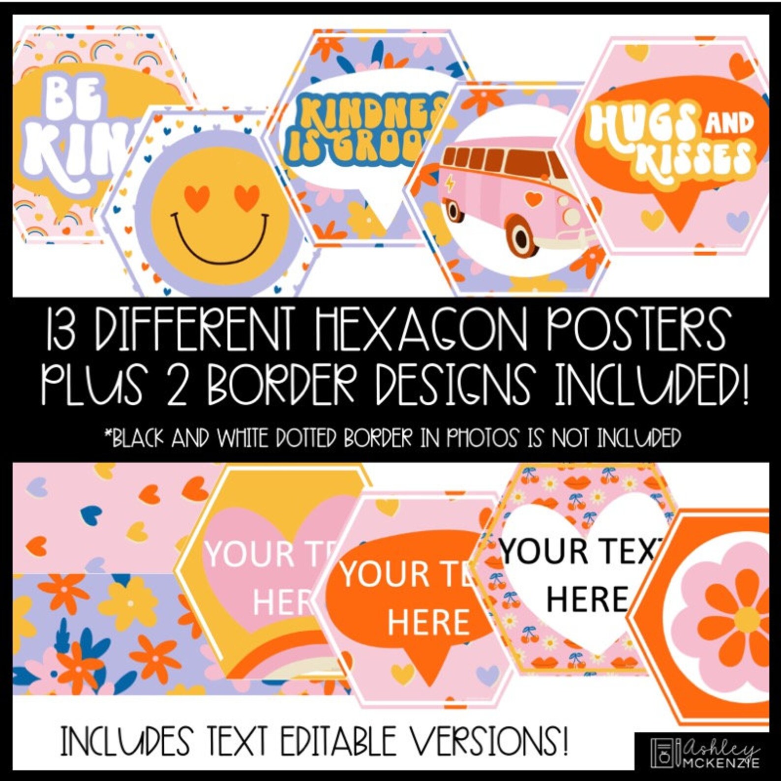 Valentine's Day Classroom Posters Retro Theme Random - Etsy