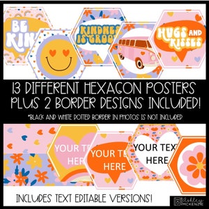 Valentine's Day Classroom Posters Retro Theme Random - Etsy