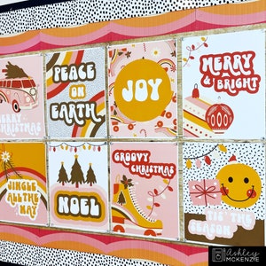 Christmas Retro Theme Classroom Posters, Easy Holiday Classroom ...