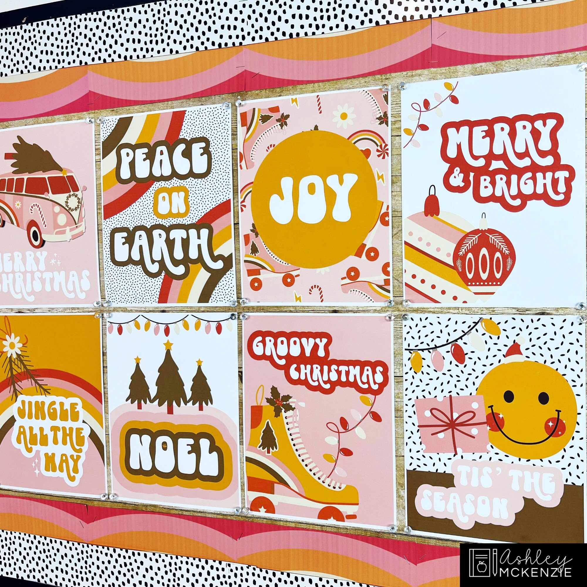 Christmas Retro Theme Classroom Posters, Easy Holiday Classroom ...