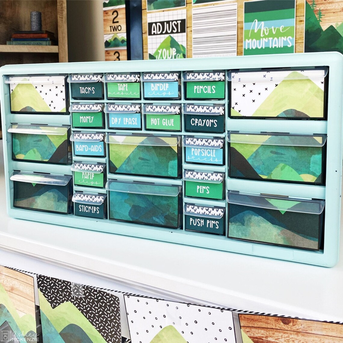 Scandi Mountains Classroom Decor Bundle Easy and Modern - Etsy