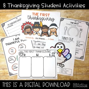Thanksgiving Classroom Activities, History of Thanksgiving Powerpoint ...