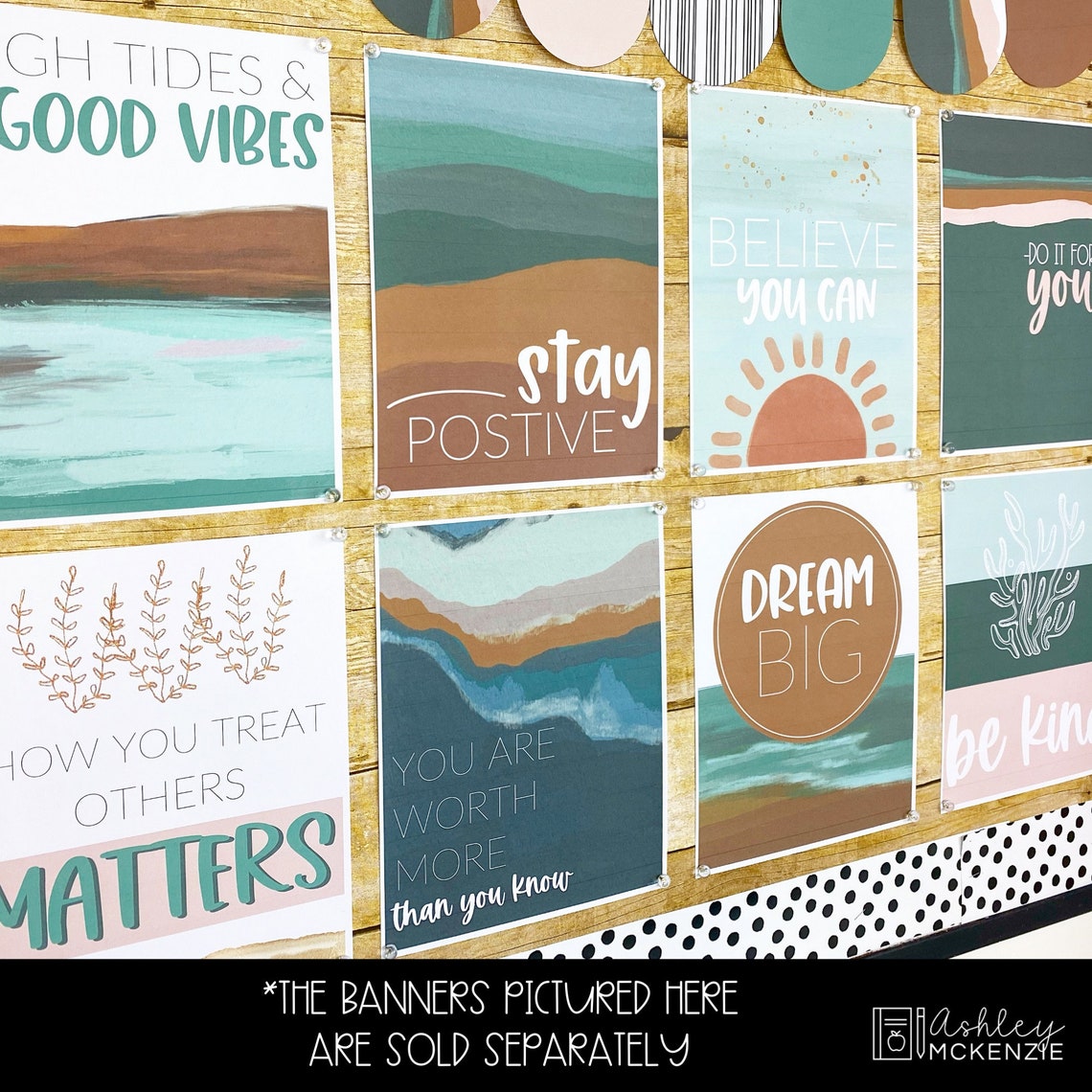 Ocean Classroom Decor Calm Coastal Bulletin Board Ideas Editable ...