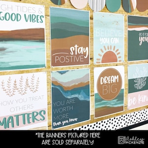 Ocean Classroom Decor Calm Coastal Bulletin Board Ideas Editable ...