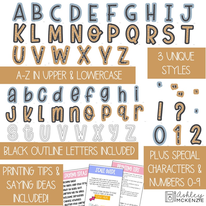 Outer Space Classroom Decor, A-Z Bulletin Board Letters, Punctuation ...