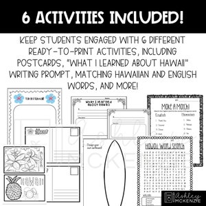 A Trip to Hawaii Powerpoint Lesson and Activities Pack Virtual Field ...