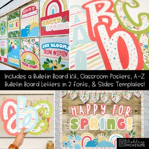 Spring Classroom Decor, Spring Fresh Start Theme, Bulletin Board Kit ...