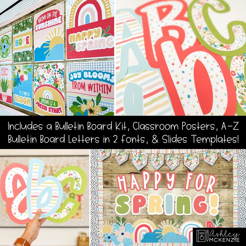 Spring Bulletin Board Bundle Fresh Start Theme March Bulletin Board ...