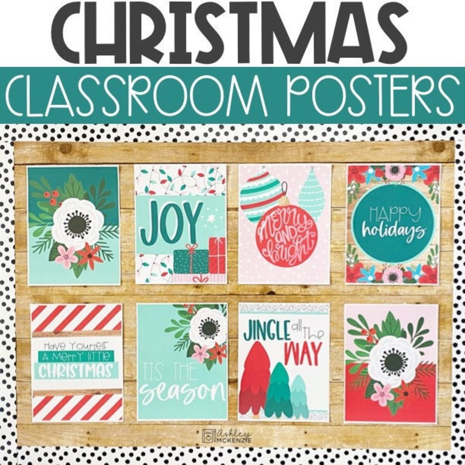 Christmas Cheer Classroom Posters Easy Holiday Classroom - Etsy