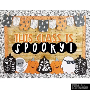 Halloween Bulletin Board Ideas We Are the Boo Crew October Door Decor ...