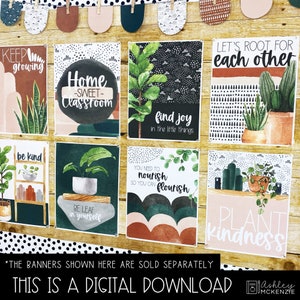 Plant Life Classroom Posters, Easy and Modern Classroom Decorations ...