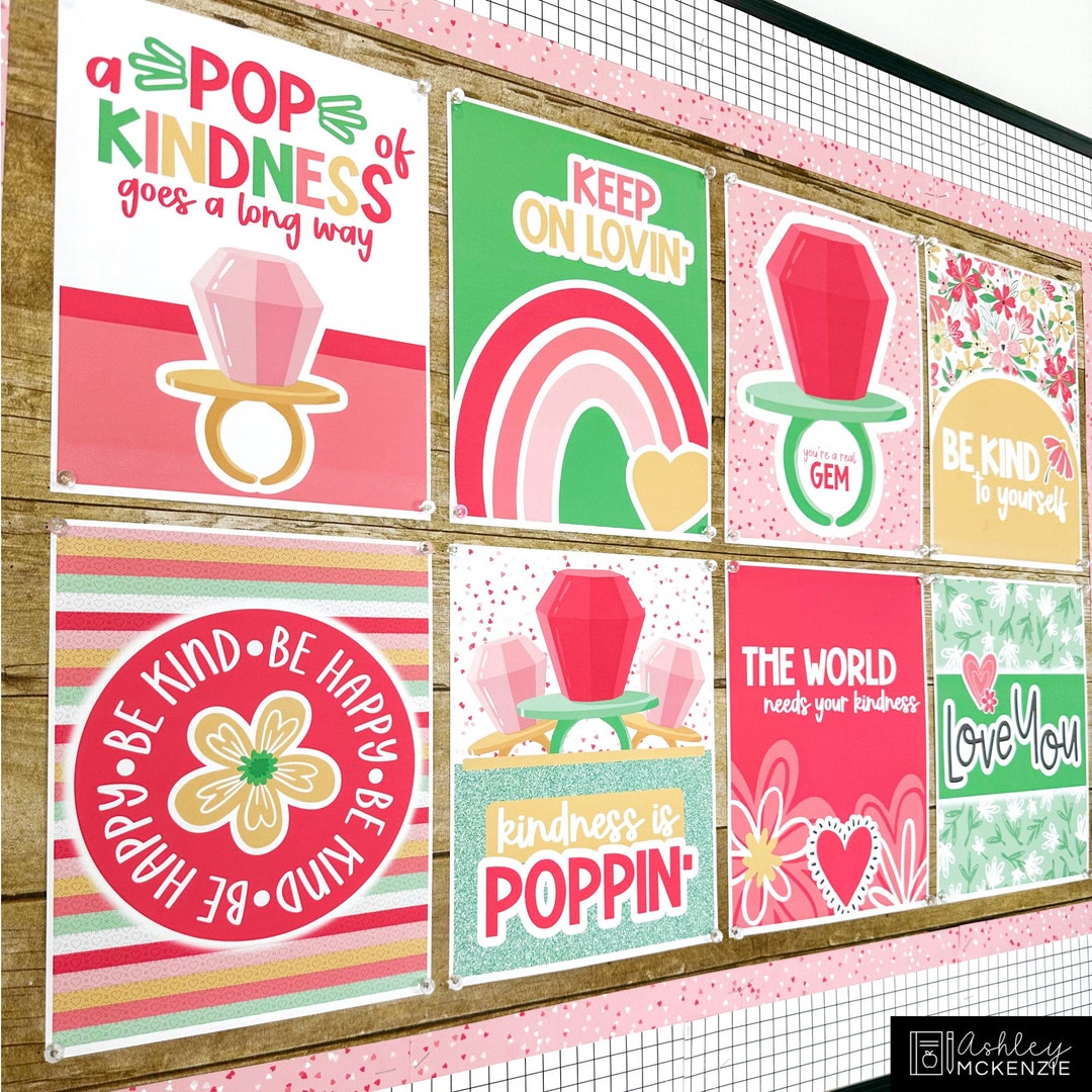 Valentine's Day Classroom Posters, Valentine Pop Theme, Easy Seasonal ...