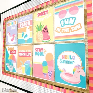 Summer Posters for End of Year Classroom Decor, Summer Splash Theme ...