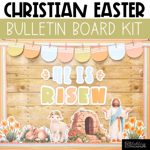 He is Risen Bulletin Board - Etsy