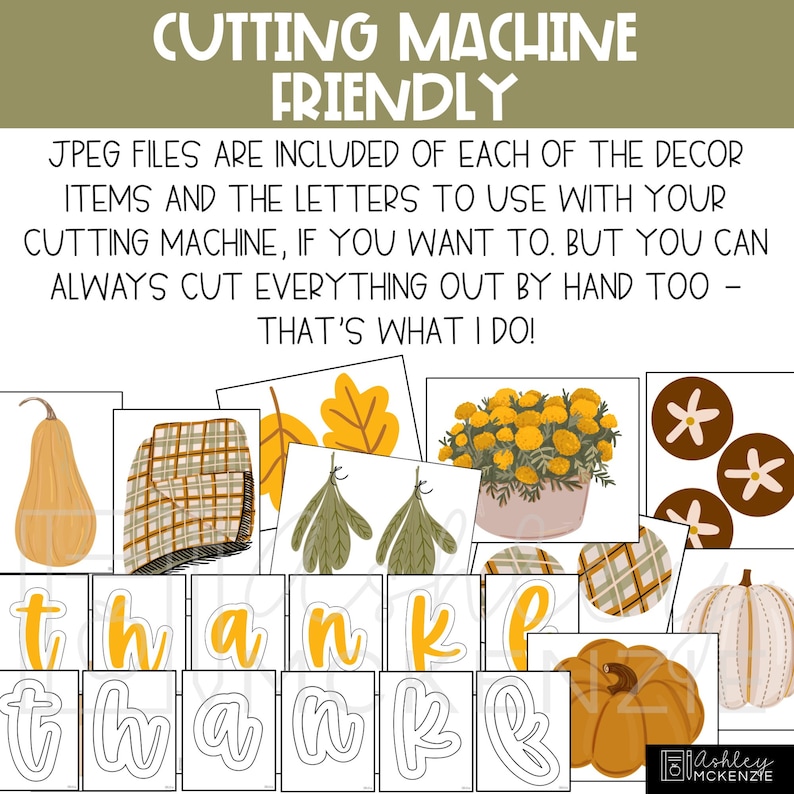 Modern Thanksgiving Bulletin Board Kit November Theme Easy - Etsy