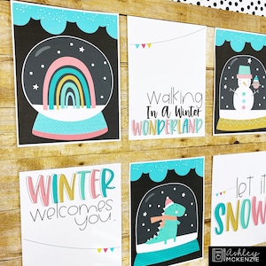 Winter Classroom Decor Snow Globe Bulletin Board Kit - Etsy