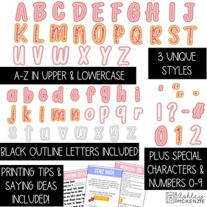 Cozy Thanksgiving Classroom Decor, Primary Font A-Z Bulletin Board ...