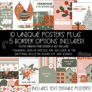 Christmas City Classroom Posters, Winter Class Decor, Easy Holiday ...