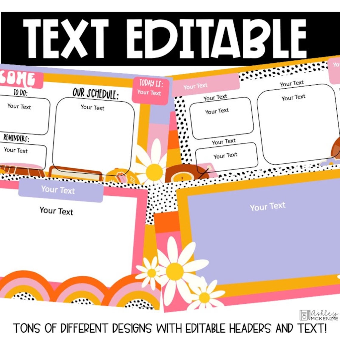 Retro Google Slides and Powerpoint Templates Retro Vibes - Etsy