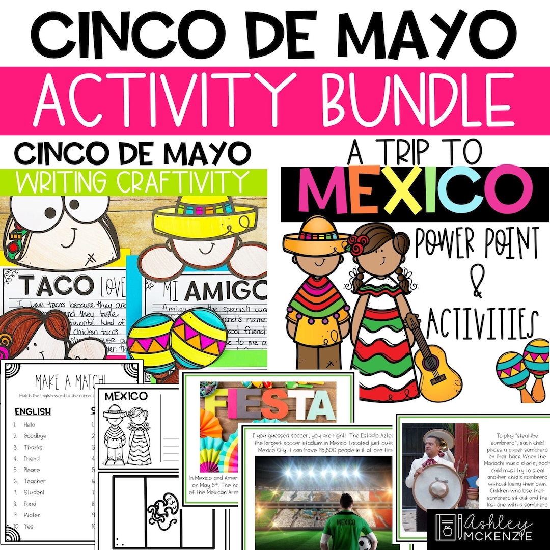 Cinco De Mayo Activities Bundle, Mexico Powerpoint Lesson, Creative ...