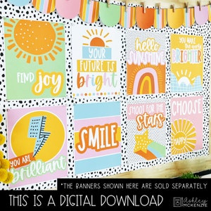 Sunshine Themed Classroom Posters, Easy and Modern Classroom ...