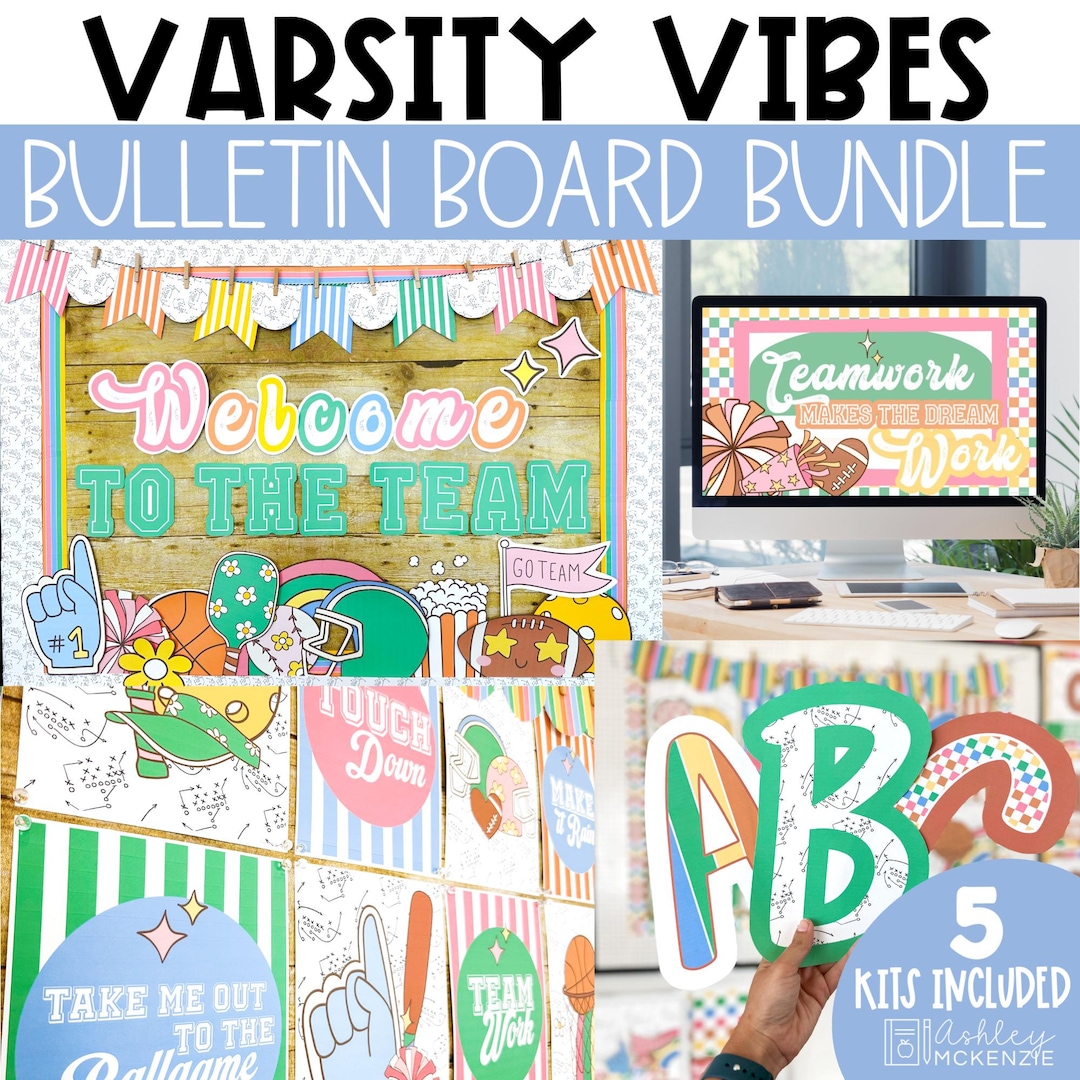 Sports Bulletin Board Bundle, Motivational Posters, Google Slides ...