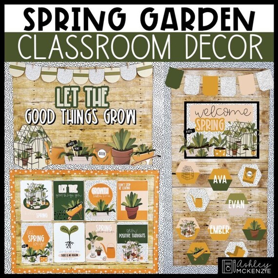 Spring Classroom Decor Bundle Spring Garden Theme Easy - Etsy