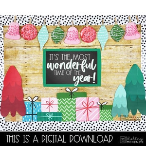 Christmas Cheer Bulletin Board or Classroom Door Decor, Easy Holiday ...