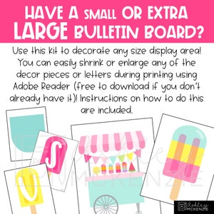 Summer Bulletin Board Popsicle Theme Classroom Door Decor End of Year ...