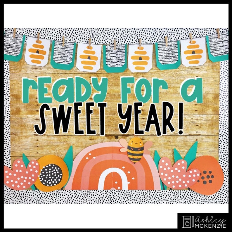 Honey Bee Back to School Bulletin Board or Classroom Door Decor, Easy ...