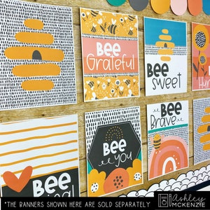 Honey Bee Classroom Posters, Easy and Modern Classroom Decorations ...