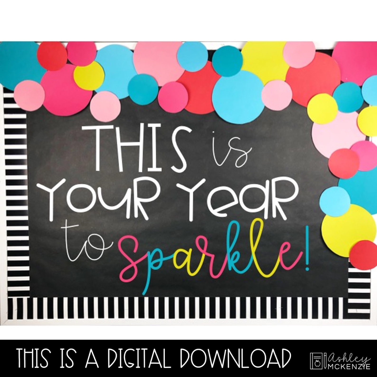 New Year's Resolutions Craftivity and Bulletin Board or - Etsy