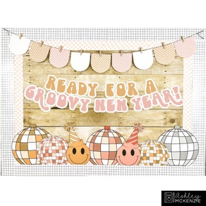 Retro New Year Classroom Decor, Bulletin Board Kit, Classroom Posters ...