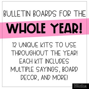 Bulletin Board Kits Bundle #2, Classroom Decor for the Whole Year, Easy ...