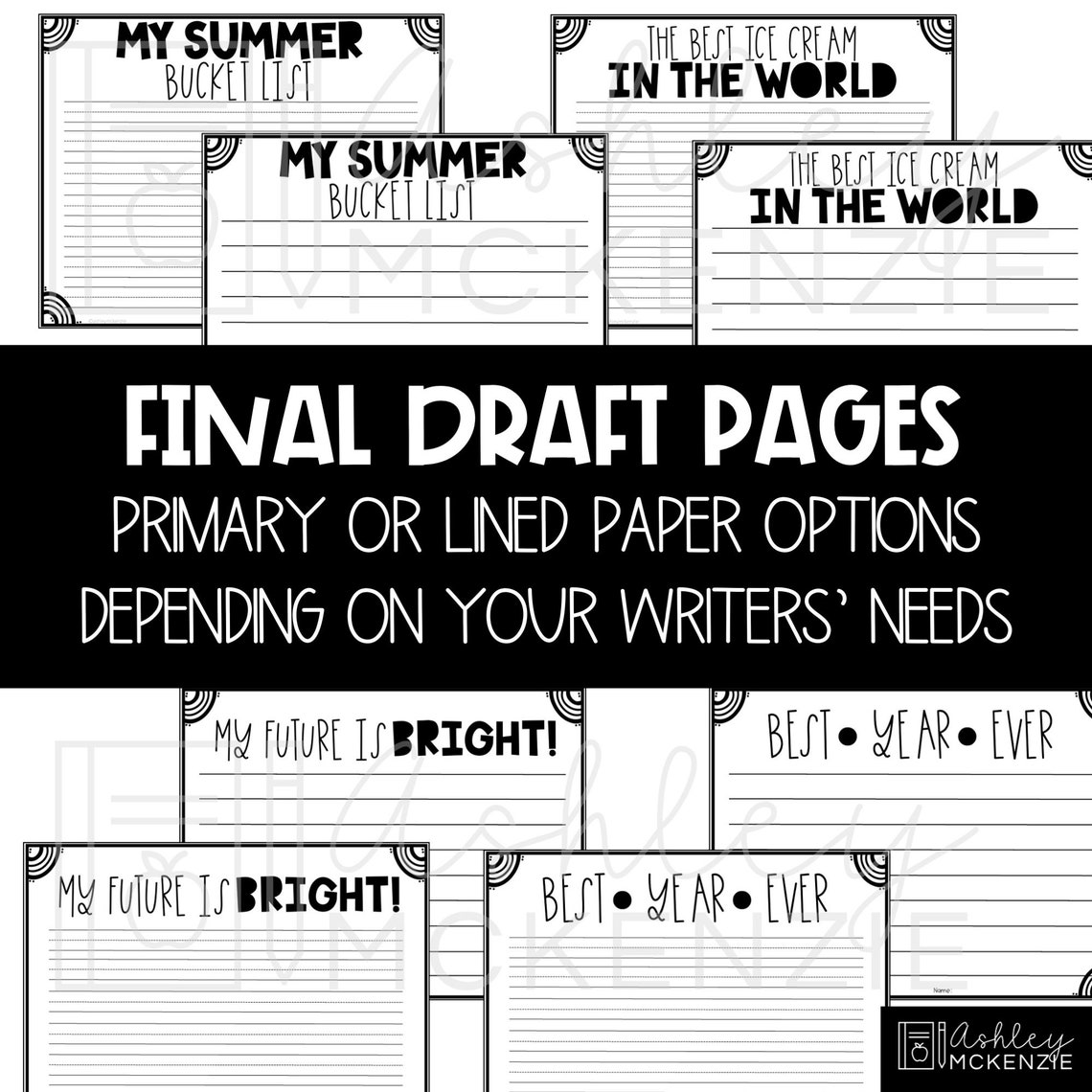 End of the Year and Summer Writing Crafts May and June - Etsy
