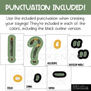 Modern Jungle Classroom Decor, Primary Font A-Z Bulletin Board Letters ...