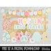 Retro Spring Bulletin Board Kit, Acrostic Poem, Pastel Spring Theme ...
