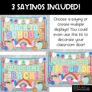 Back to School Classroom Decor BTS Smiles Fall Bulletin Board Kit ...
