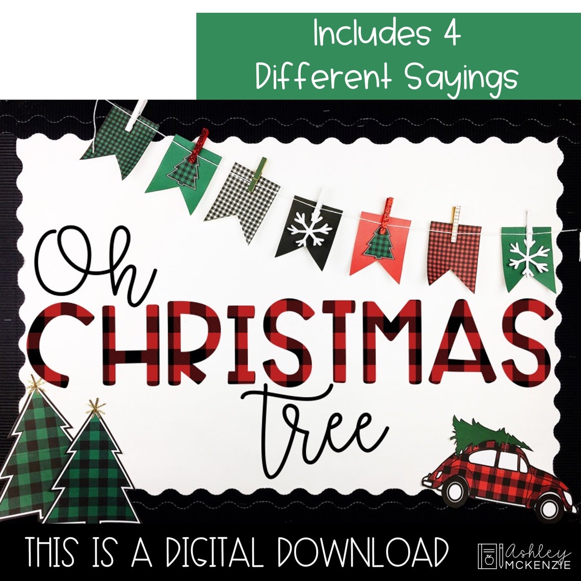 Christmas Holiday Bulletin Board or Classroom Door Decor - Etsy