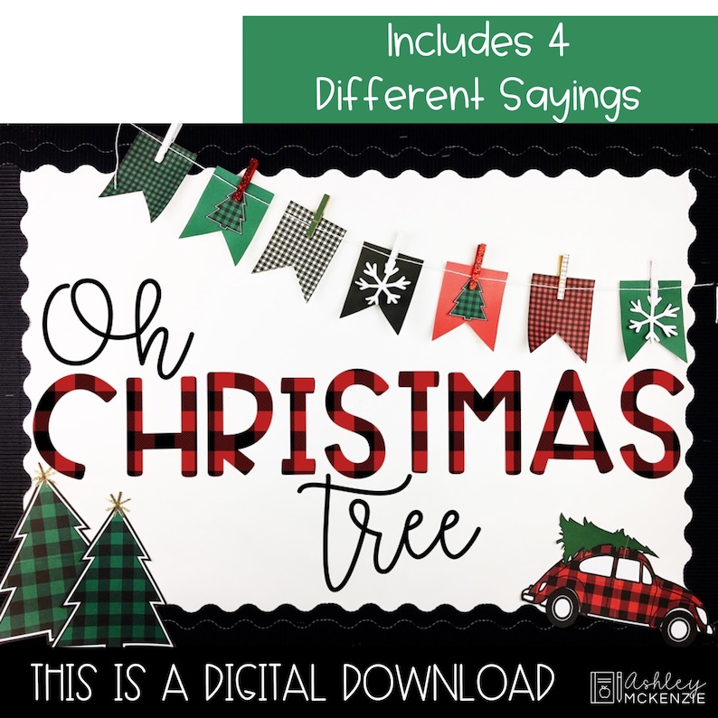 Christmas Holiday Bulletin Board or Classroom Door Decor - Etsy