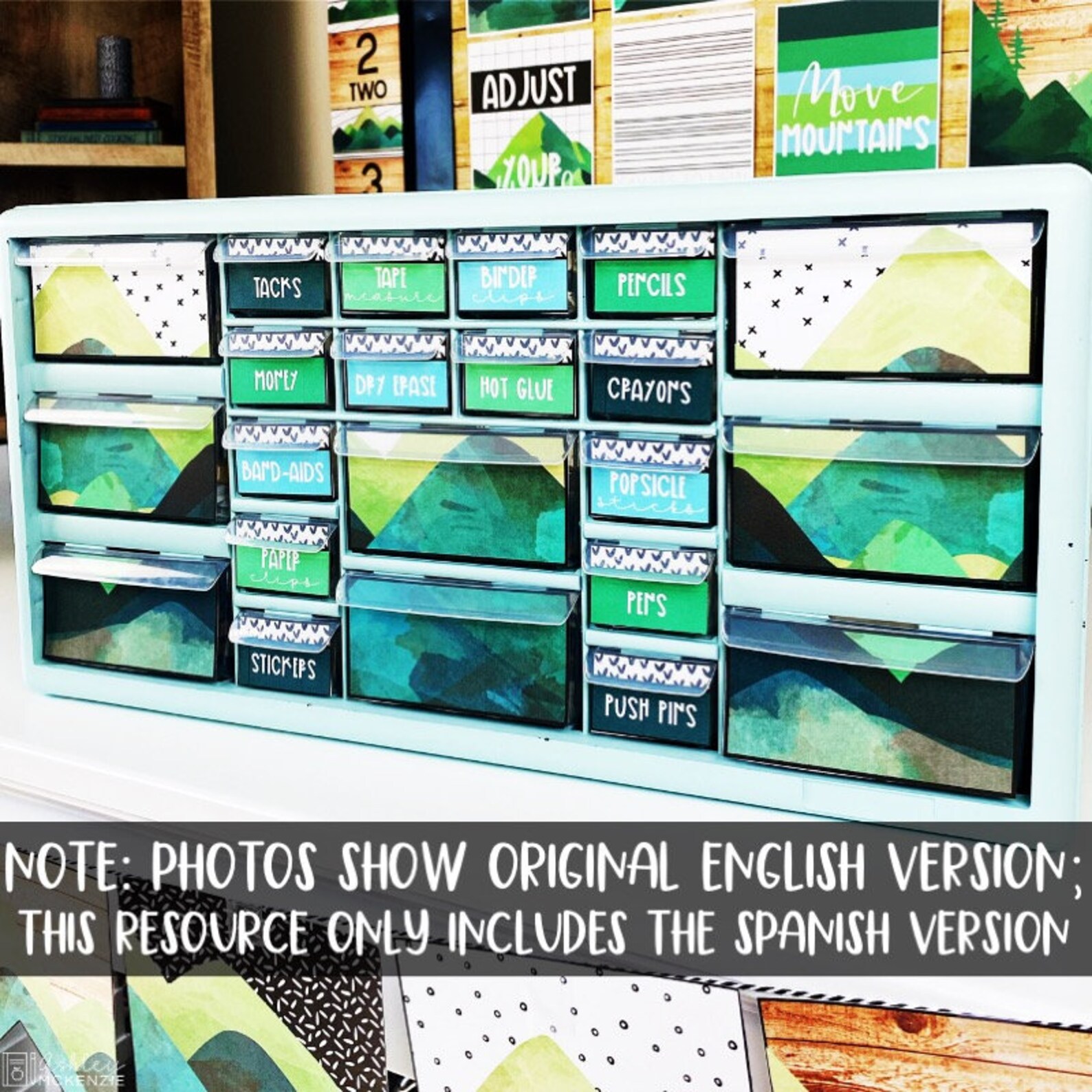 Spanish Scandi Mountains Classroom Decor Bundle Easy and - Etsy