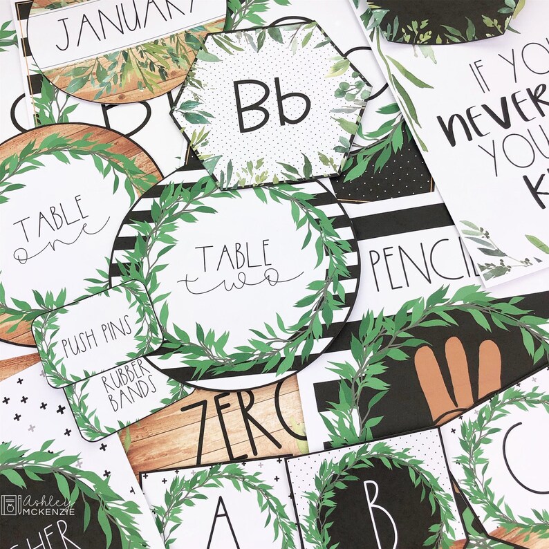 Modern Farmhouse Classroom Decor Bundle Easy Classroom - Etsy