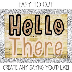 Boho Neutral Animal Print Classroom Decor, A-Z Bulletin Board Letters ...