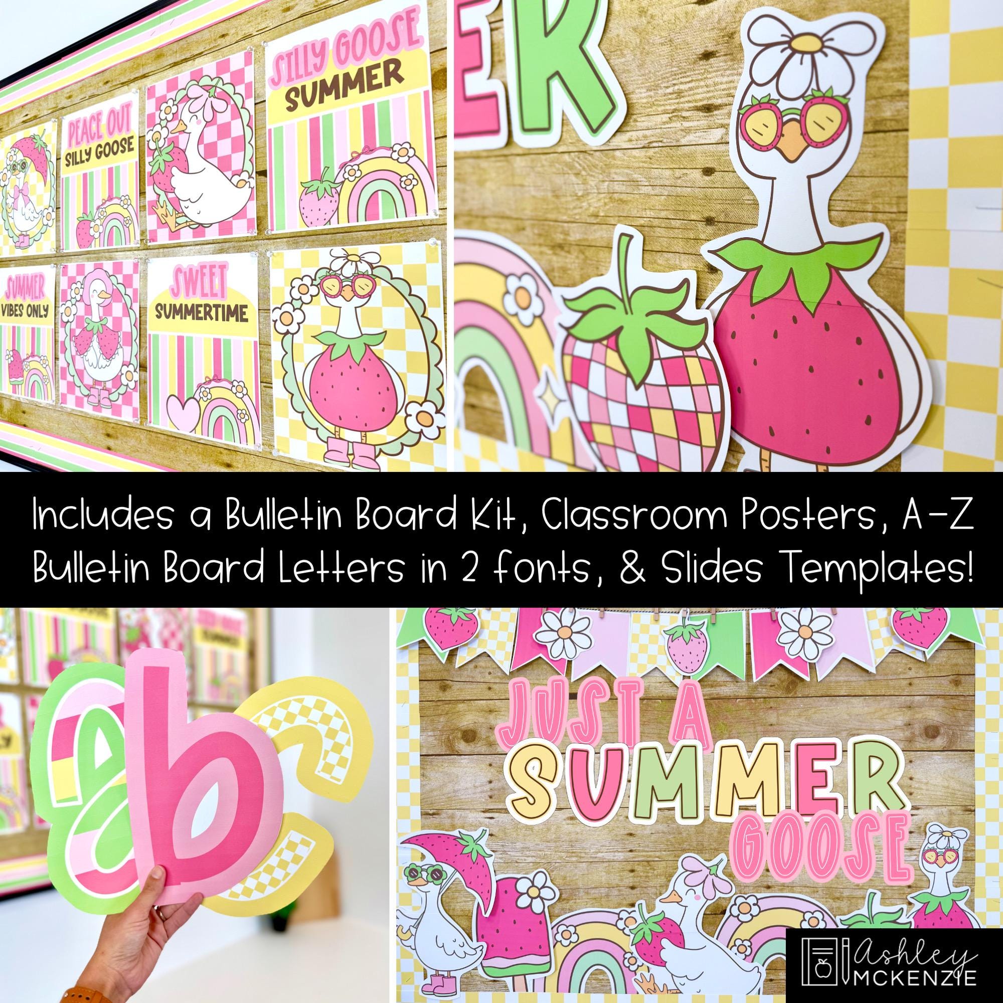 Summer Bulletin Board Bundle May Daily Slides End of Year Posters Silly ...