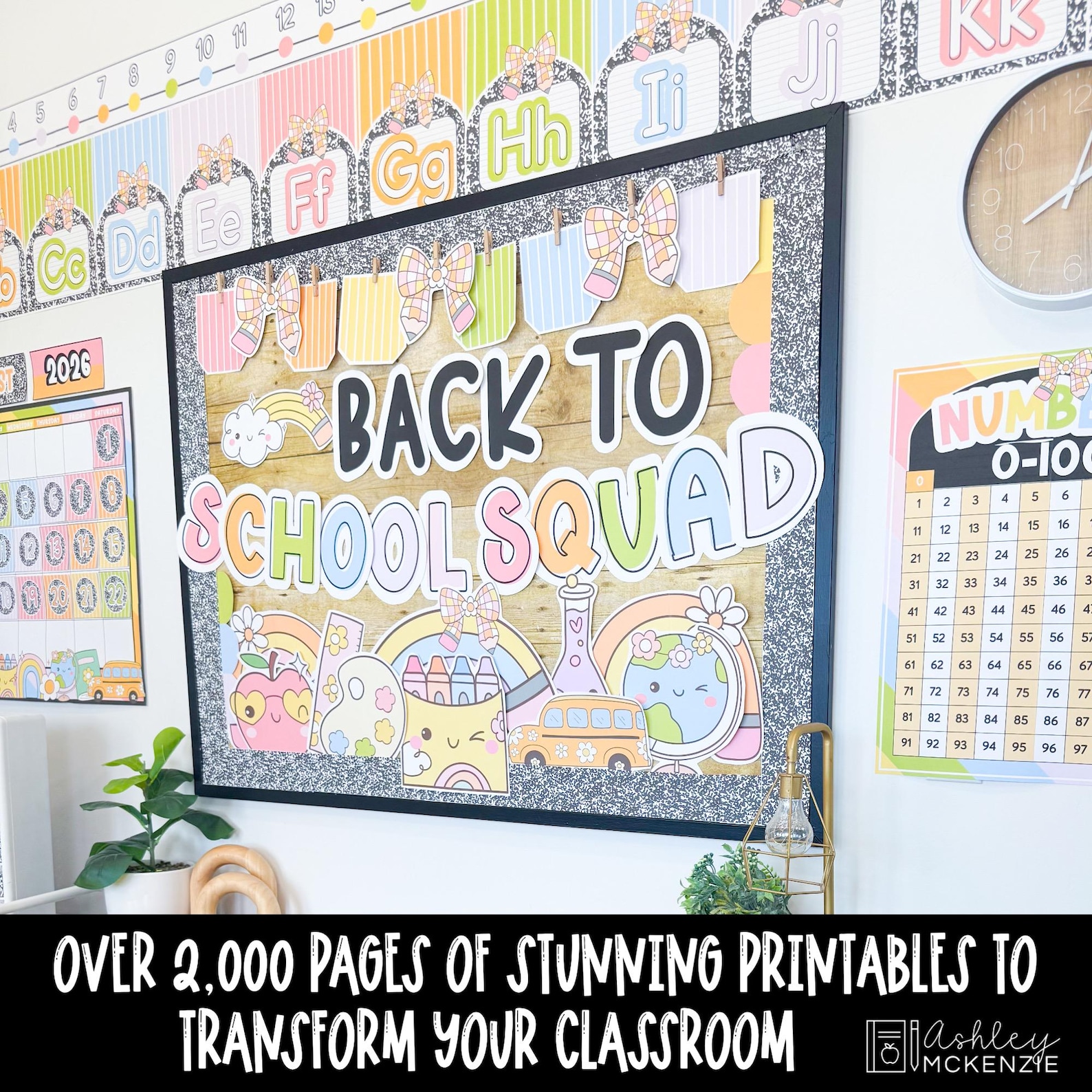 Happy Pastel Classroom Decor Bundle Composition Notebook Theme Back to ...
