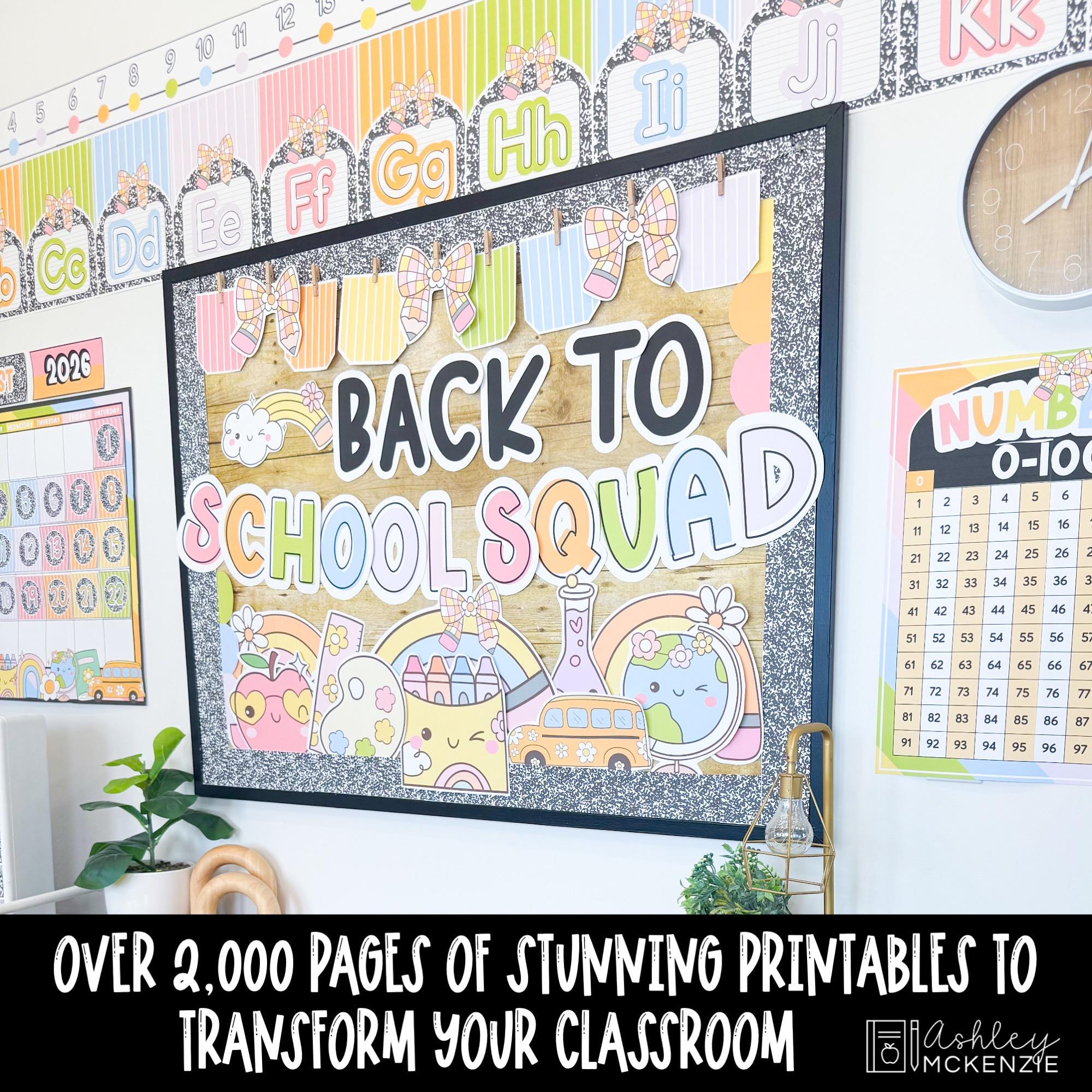 Happy Pastel Classroom Decor Bundle Composition Notebook Theme Back to ...