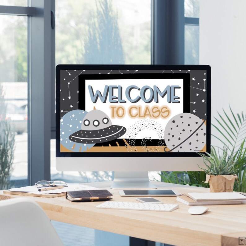 Outer Space Google Slides and Powerpoint Templates, Digital Classroom ...