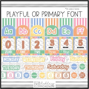 Sports Theme Classroom Decor Bundle Editable Bright Colors Classroom ...