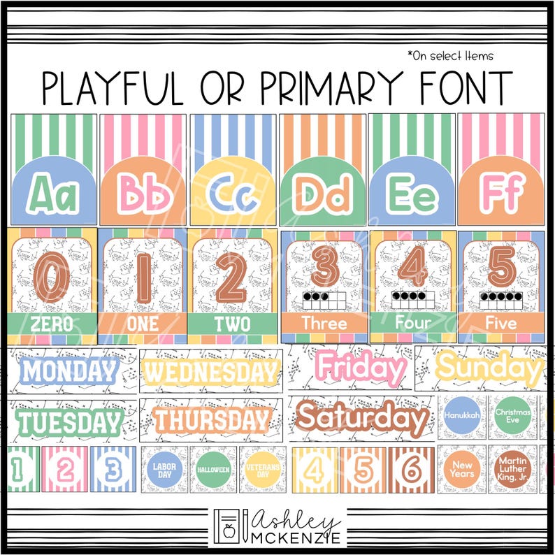 Sports Theme Classroom Decor Bundle Editable Bright Colors Classroom ...