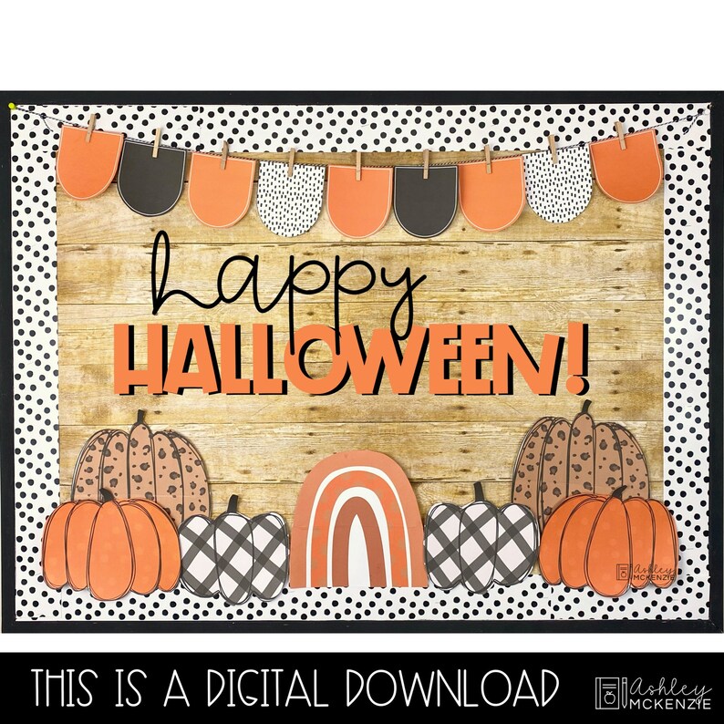 Fall Bulletin Board Kit Pumpkins Classroom Door Decorating Ideas ...